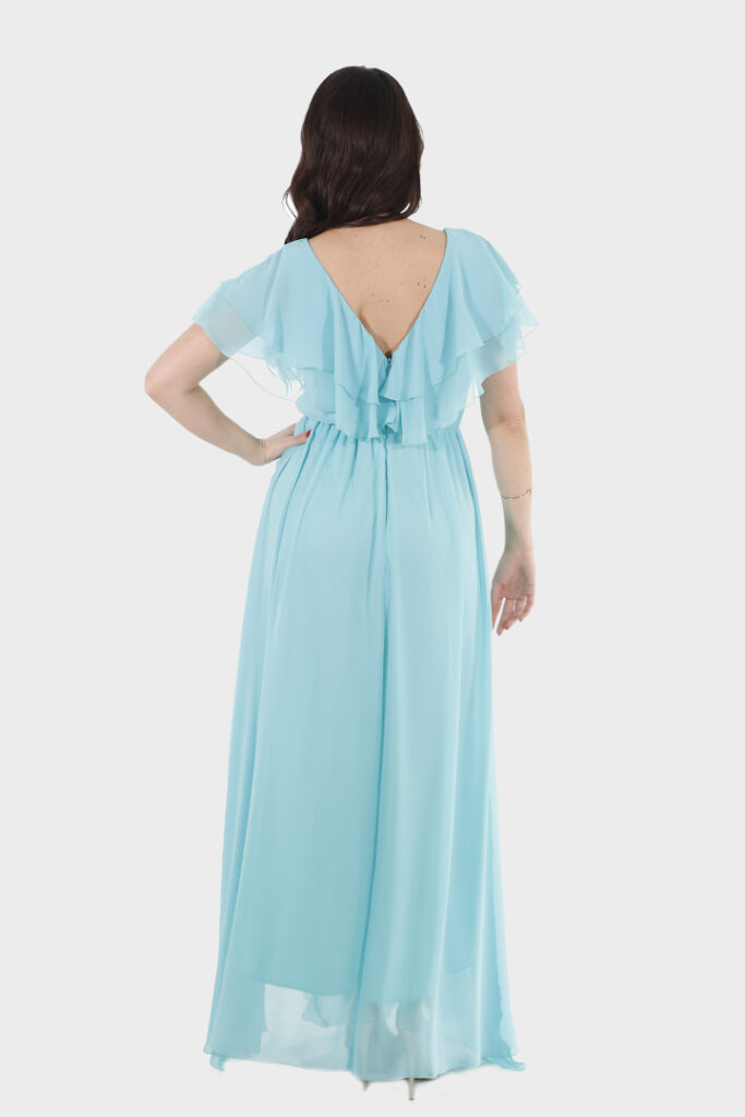 ΜΑΞΙ ΦΟΡΕΜΑ ΜΕ ΔΙΠΛΟ ΒΟΛΑΝ ΚΑΙ ΣΚΙΣΙΜΟ – Orosimo Fashion